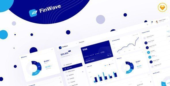 FinWave — Finance dashboard UI Kit - code.market