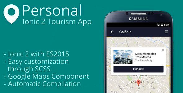 Personal - Ionic 2 Tourism App - code.market