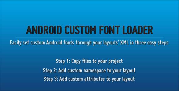 Android App Custom Font Loader - code.market