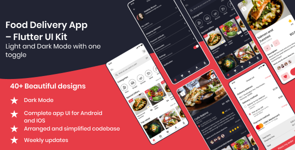 Food Delivery App – Flutter UI Kit - code.market