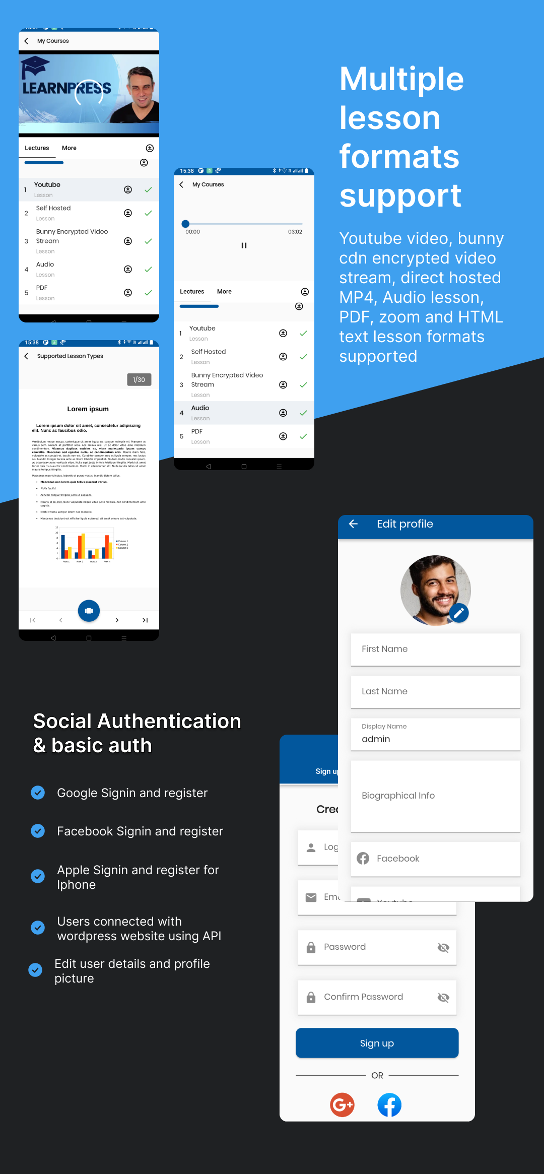 LearnGun - Learnpress LMS Flutter app - code.market