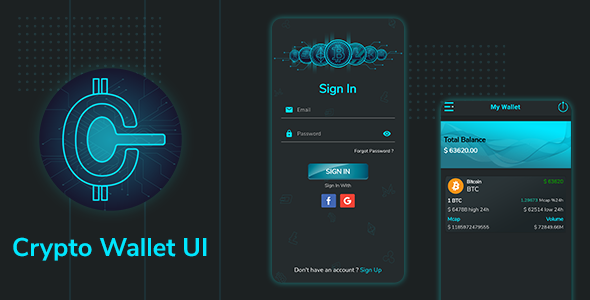 Crypto Wallet UI- Flutter App | Android – iOS - code.market