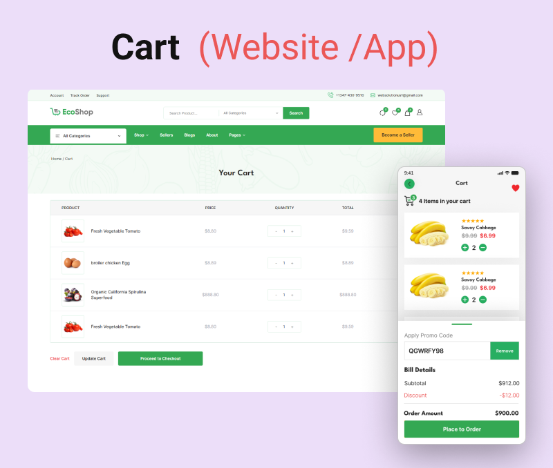 EcoShop - Multivendor Food, Grocery, Ecommerce - code.market