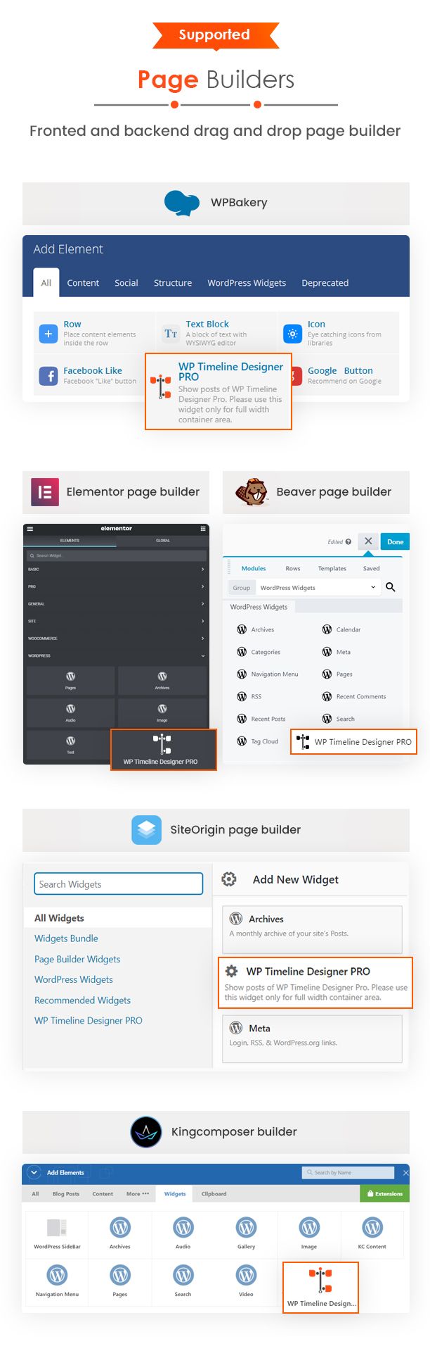 WP Timeline Designer Pro - WordPress Timeline Plugin - code.market