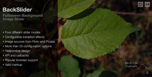 Backslider - Fullscreen Background Image Slider - code.market