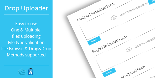 Drop Uploader - Drag&Drop Javascript File Uploader Loaders And Uploaders - code.market