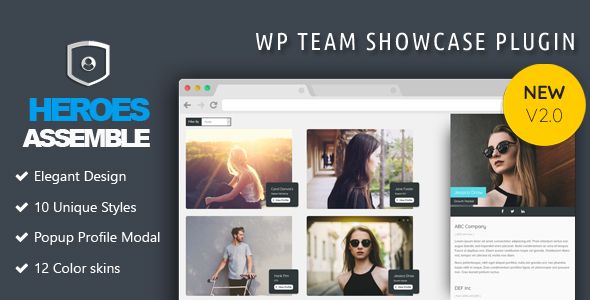 Heroes Assemble - Team Showcase WordPress Plugin - code.market