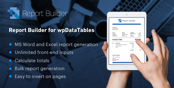 Report Builder add-on for wpDataTables - Generate Word - code.market