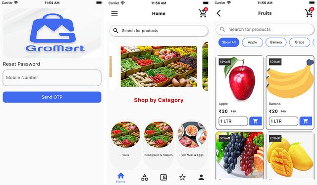 GroMart | Grocery & Vegetables Flutter App Template | - code.market