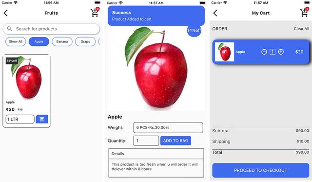 GroMart | Grocery & Vegetables Flutter App Template | - code.market