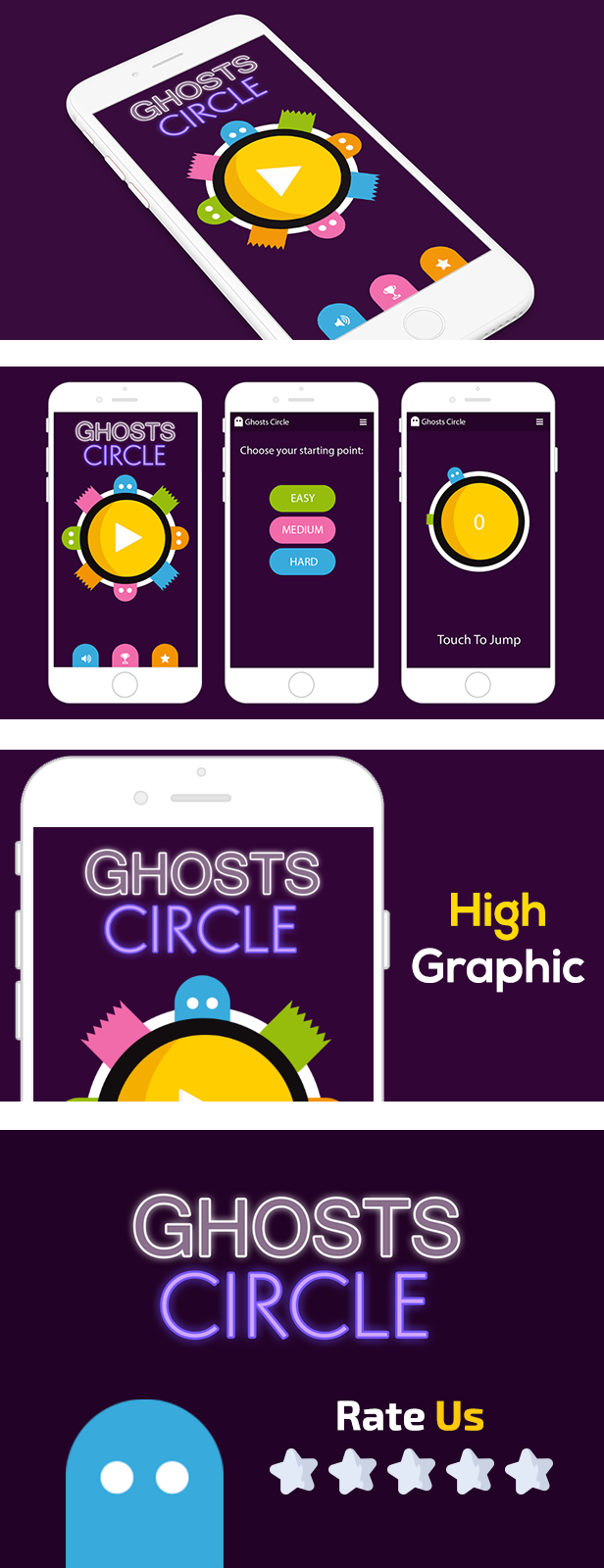 GHOSTS CIRCLE WITH ADMOB - ANDROID STUDIO & ECLIPSE FILE - code.market