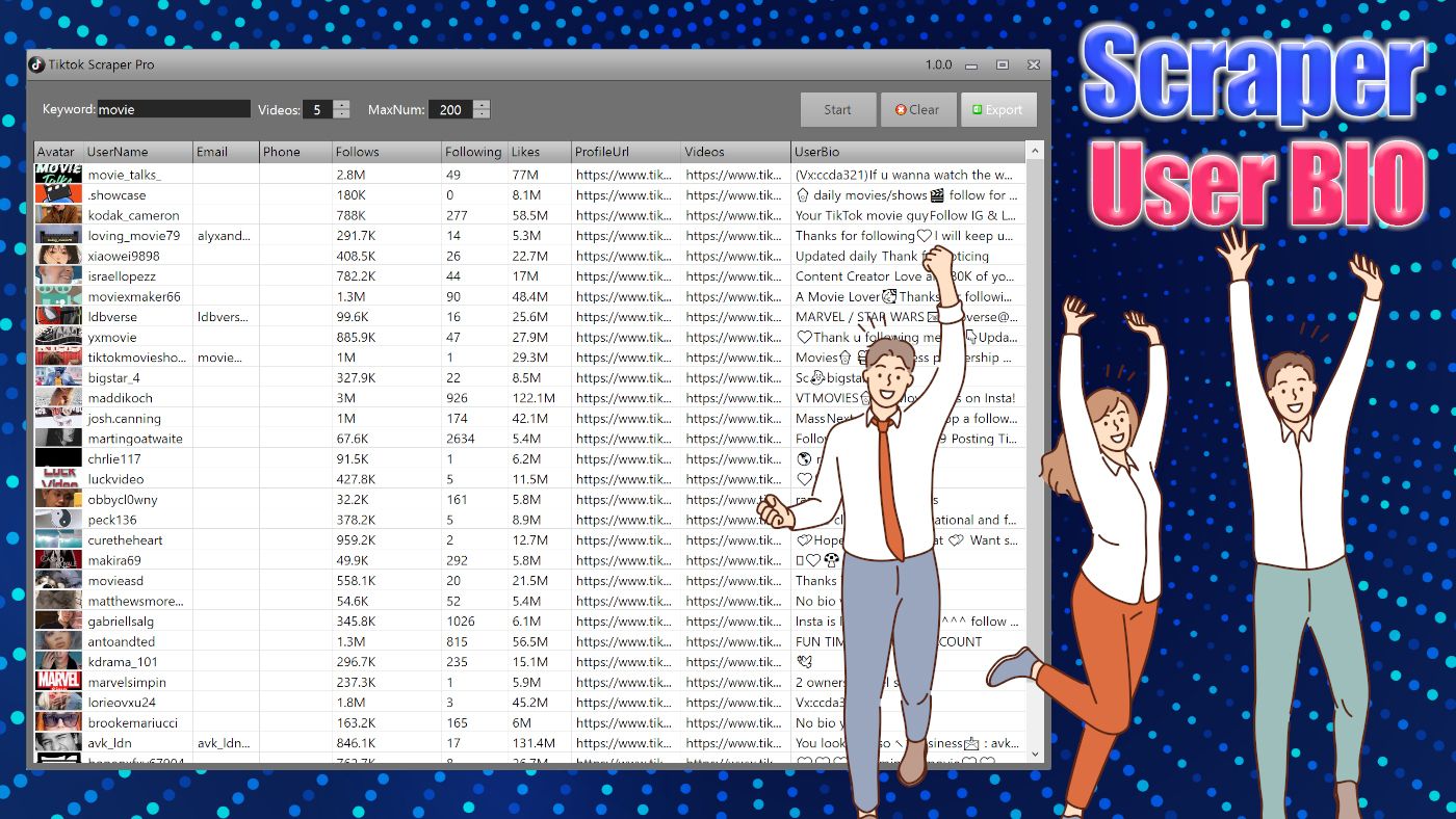 Social Media Tiktok User|Video Scraper Pro - code.market