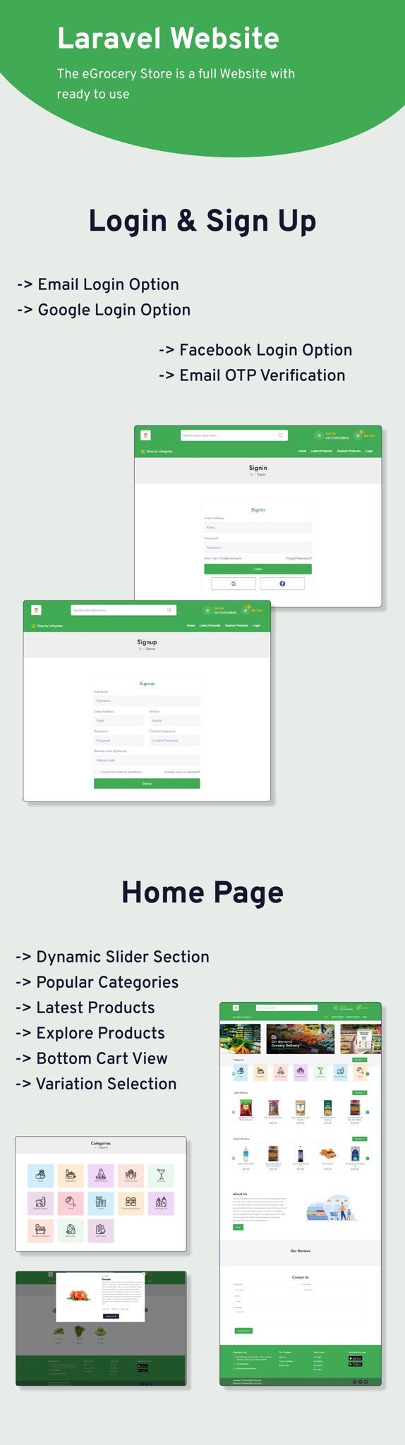 eGrocery - (Grocery, Pharmacy, eCommerce, Store) App - code.market