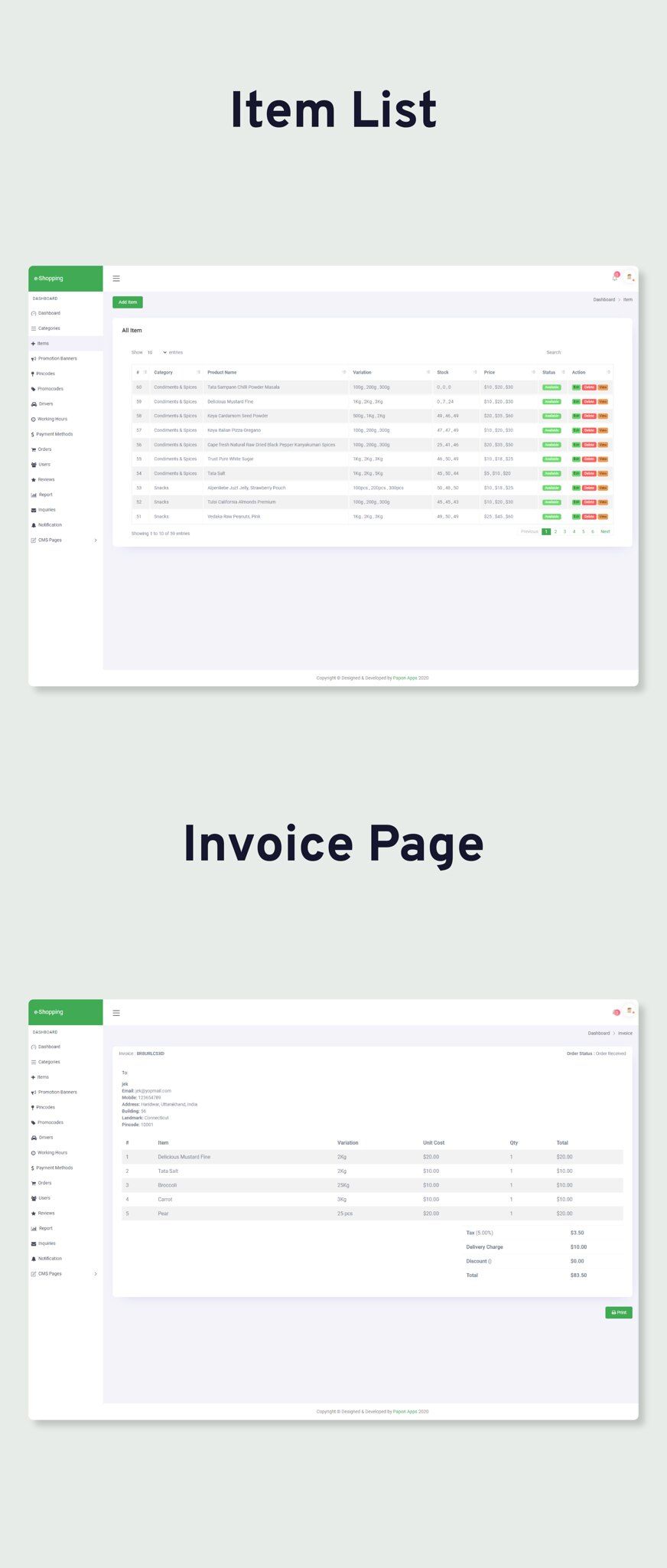 eGrocery - (Grocery, Pharmacy, eCommerce, Store) App - code.market