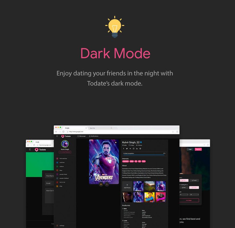 Todate - The Ultimate QuickDate Theme - code.market