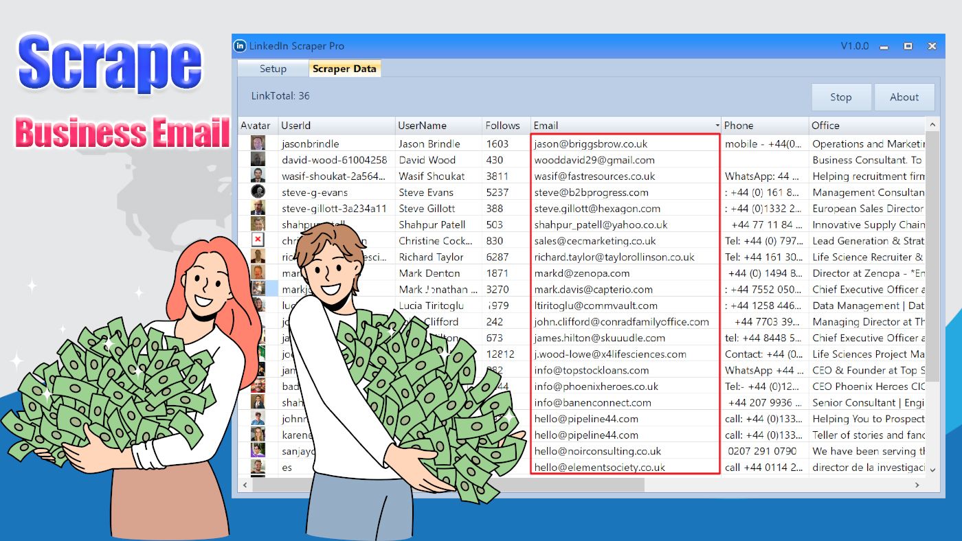 Social Media-LinkedIn Scrape Pro - code.market
