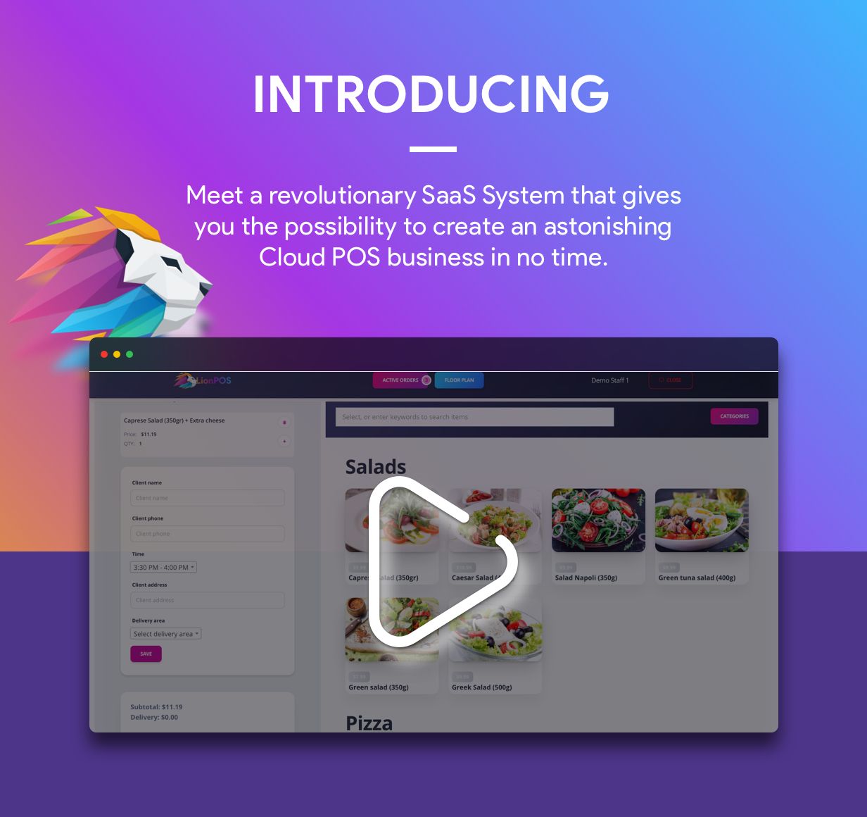 Lion POS - SaaS Point Of Sale Script for Restaurants - code.market