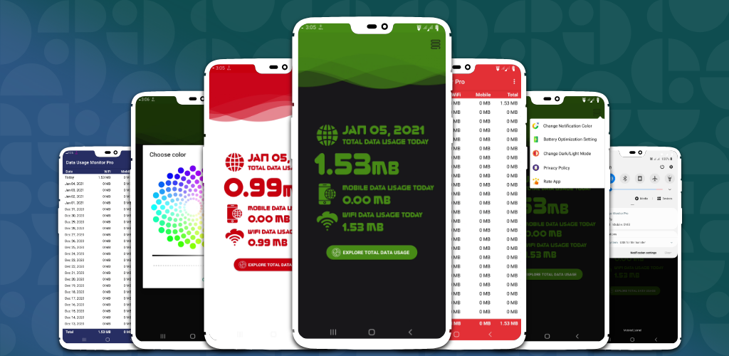 Data Usage Monitor Pro - with amazing UI - code.market