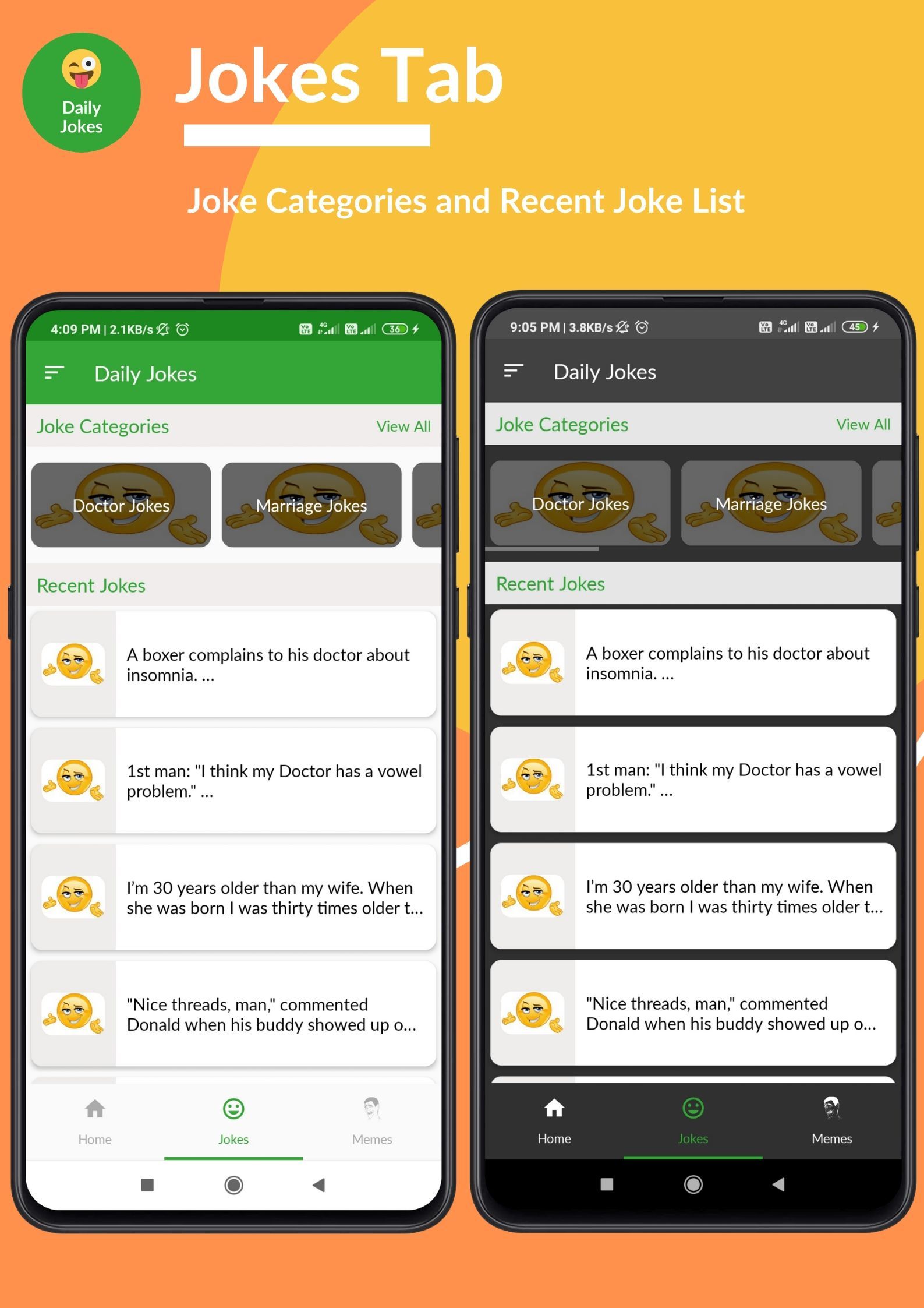 Daily Jokes & Memes Android App (Comedy, Funny, Joke, - code.market