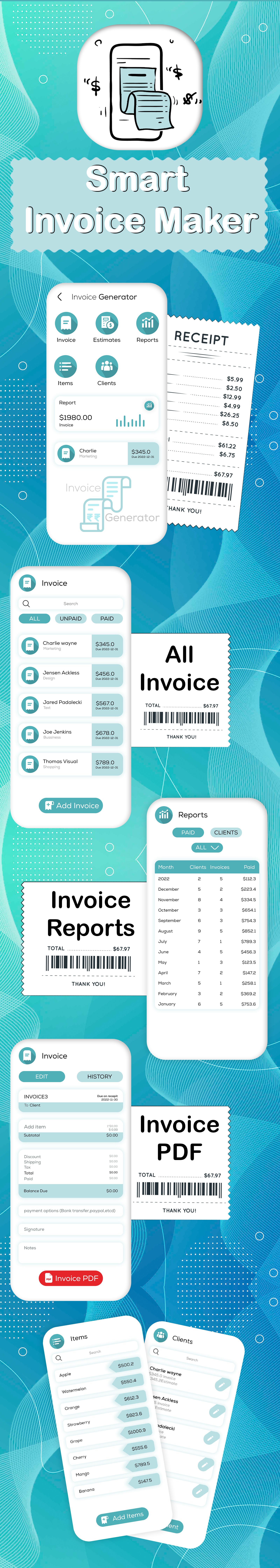 Smart Invoice and Bill Maker - Invoice Maker - Easy - code.market