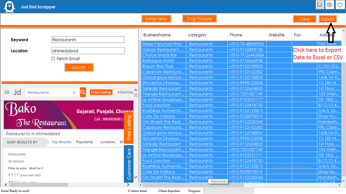 Just Dial Scraper and Extractor - code.market