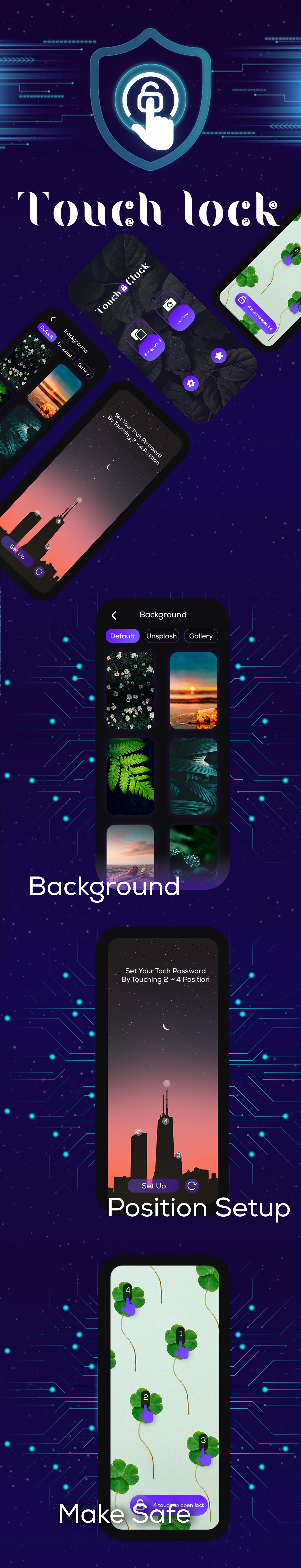Touch Lock Screen - Photo Touch Lock Screen - Passcode - code.market