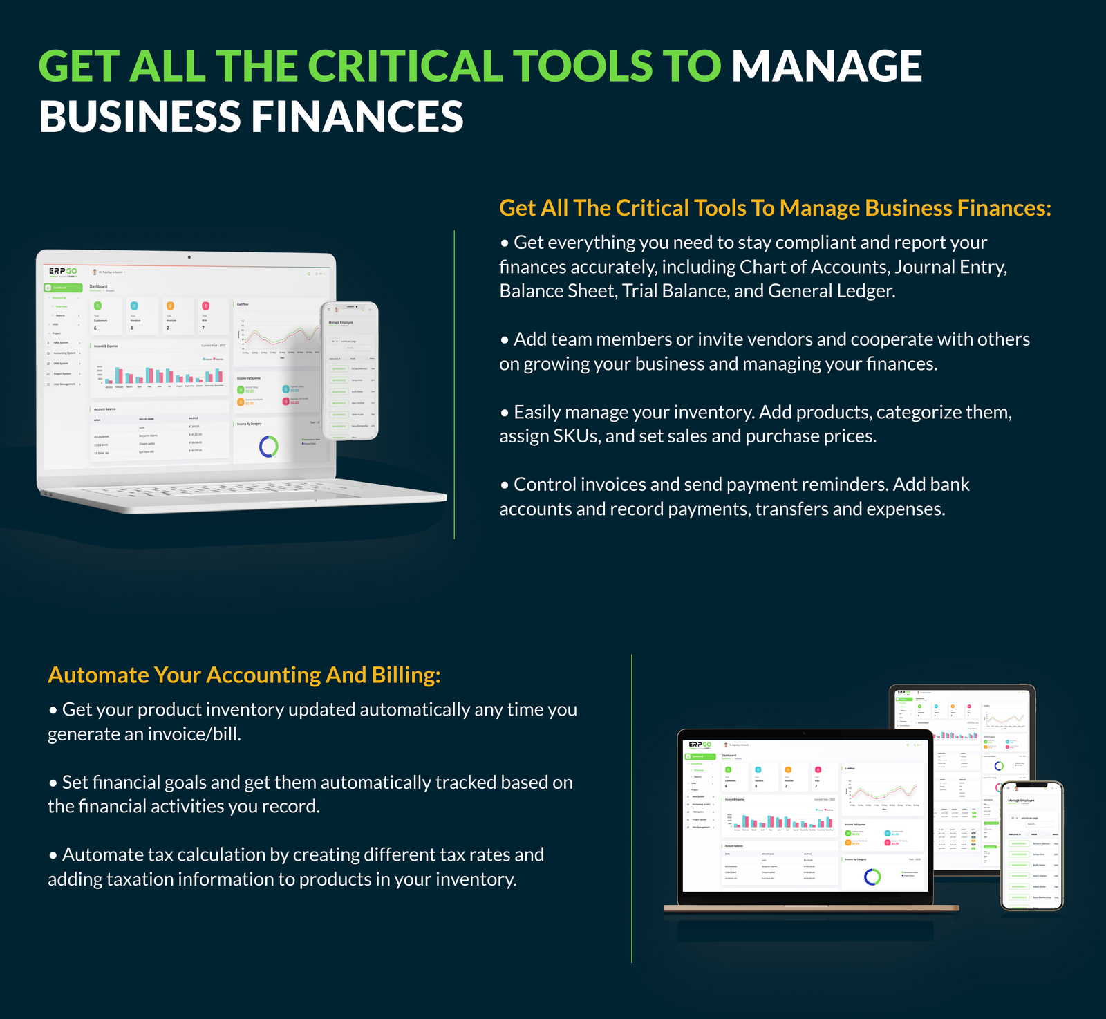 ERPGo - All In One Business ERP With Project, Account, HRM, CRM & POS Business Project ...