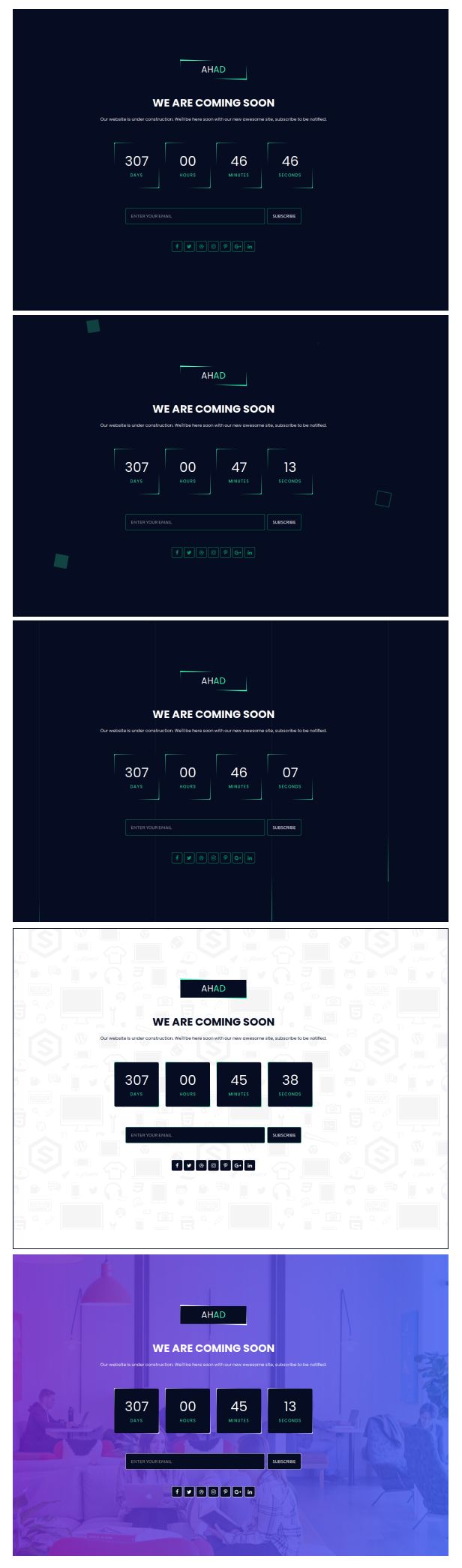 Ahad - Coming Soon Template - code.market