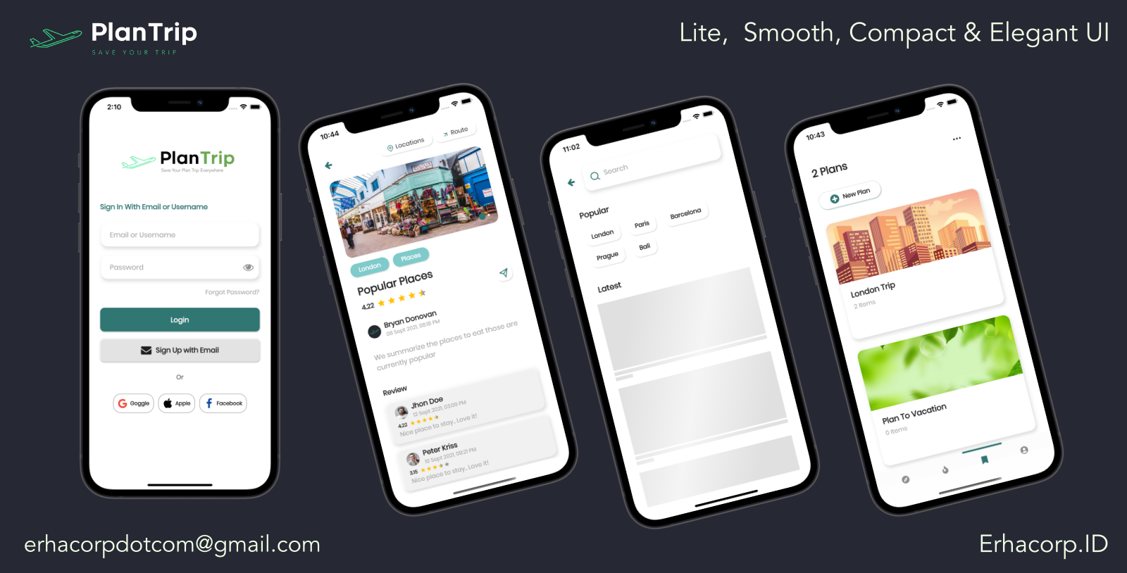 PlanTrip - Social Flutter v. 3.7.7 Template UI with - code.market