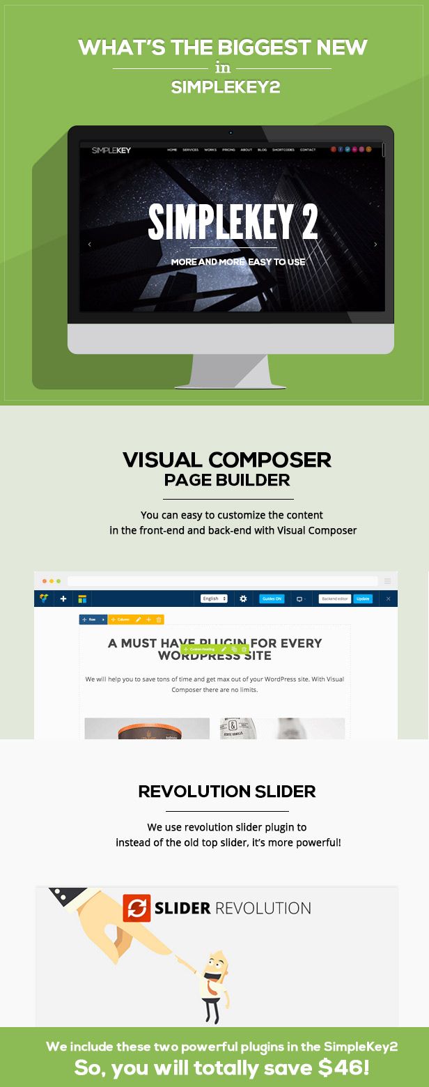 SimpleKey - One Page Portfolio WordPress Theme - code.market