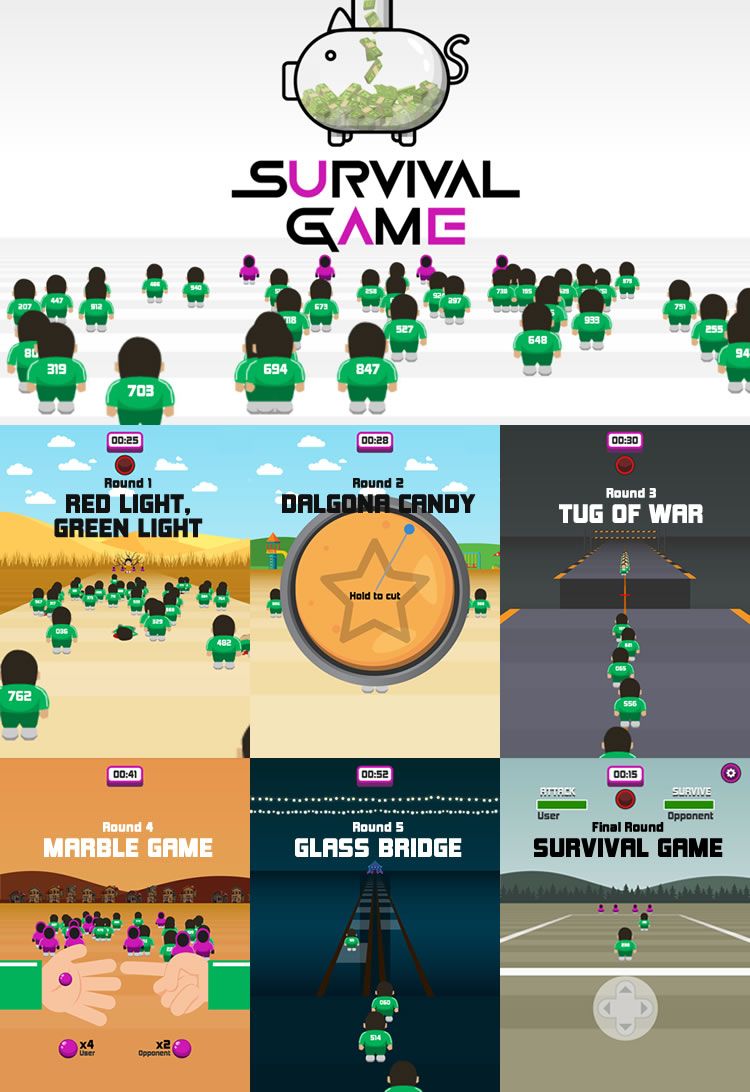 Survival Game - HTML5 Game - code.market
