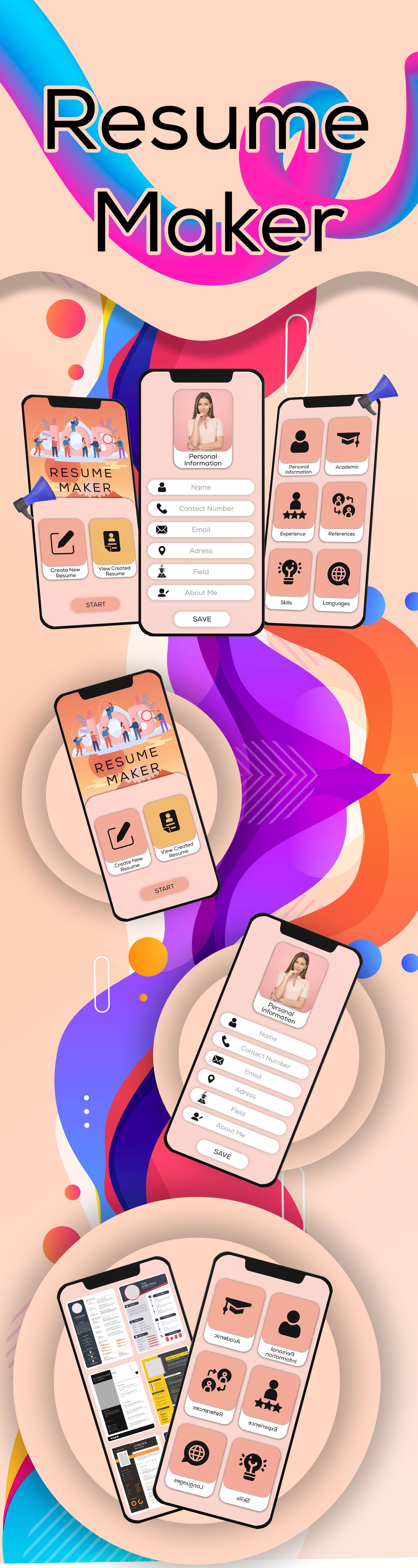 Resume PDF Maker - CV Builder - Resume Builder App - - code.market