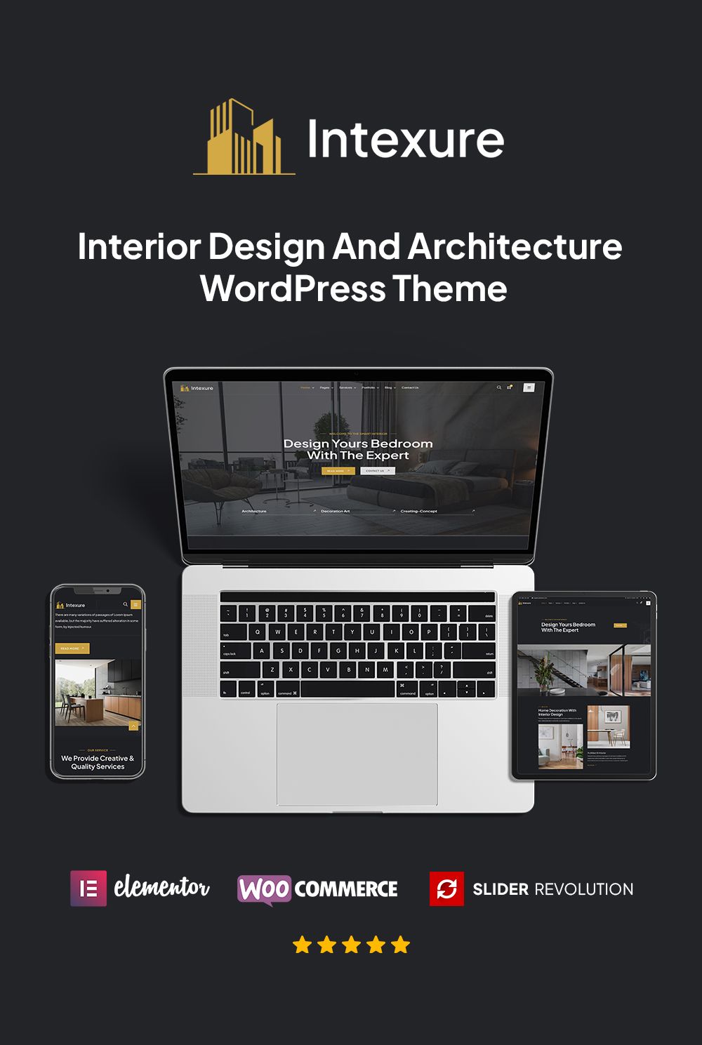 Intexure - Interior Design And Architecture WordPress Theme - code.market