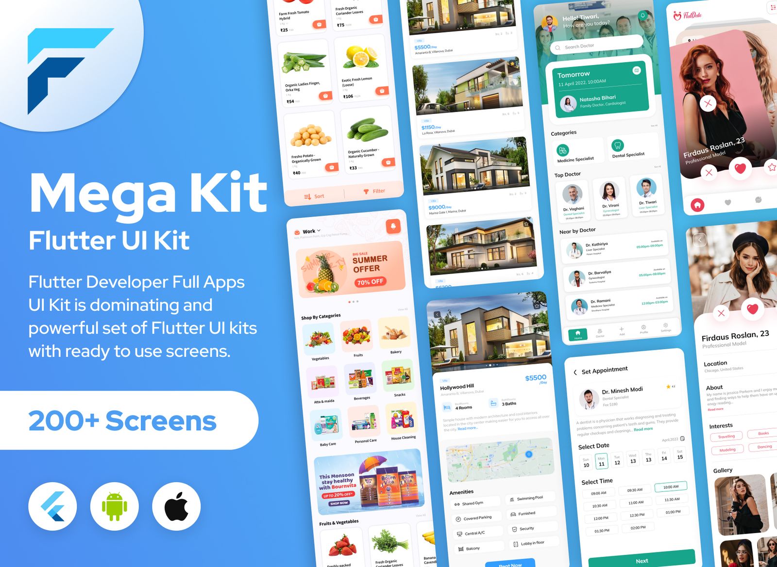 MegaKit - All in One Flutter UI Kit For Andoird and iOS - code.market