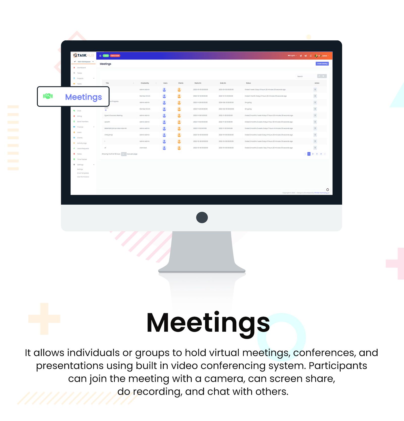 Taskhub SaaS - Project Management Tool, Finance & CRM Tool - code.market
