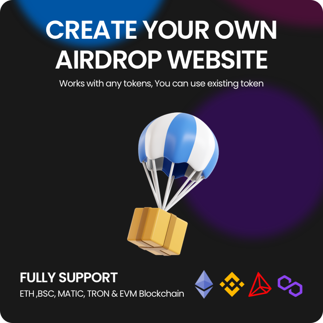 Airdrop Crypto with Self Claim and Refferal - Airdrop - code.market