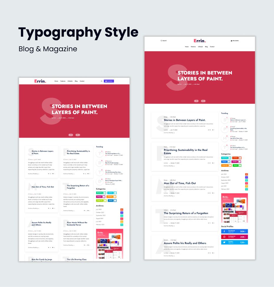 Errin - Personal Blog WordPress Theme - code.market