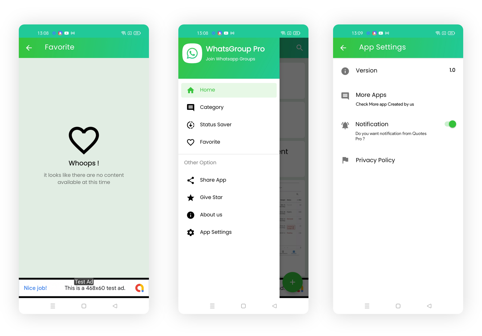 WhatsGroup Pro with admin Panel and Admob and Facebook Ads - code.market