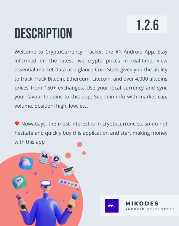 Cryptocurrency Tracker App 2021 - Android Source Code - code.market