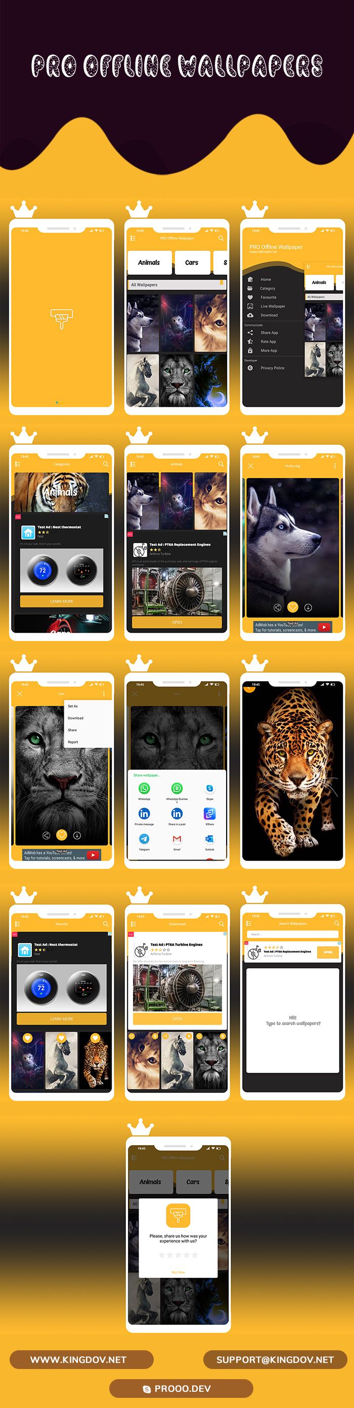 4k PRO Offline Wallpaper 2022 - AdMob & Native Ads - code.market