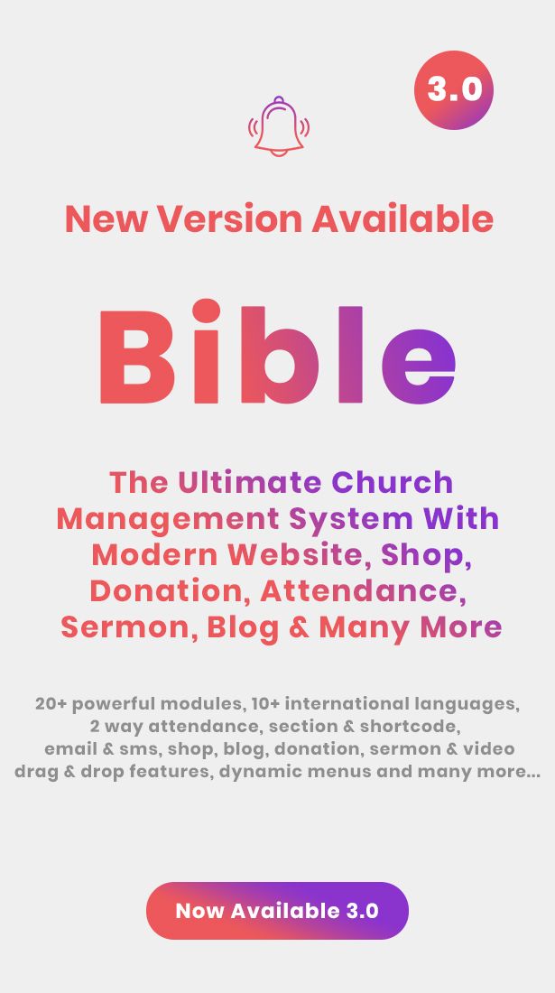 Bible - Church Management System With Shop, Donation, - code.market