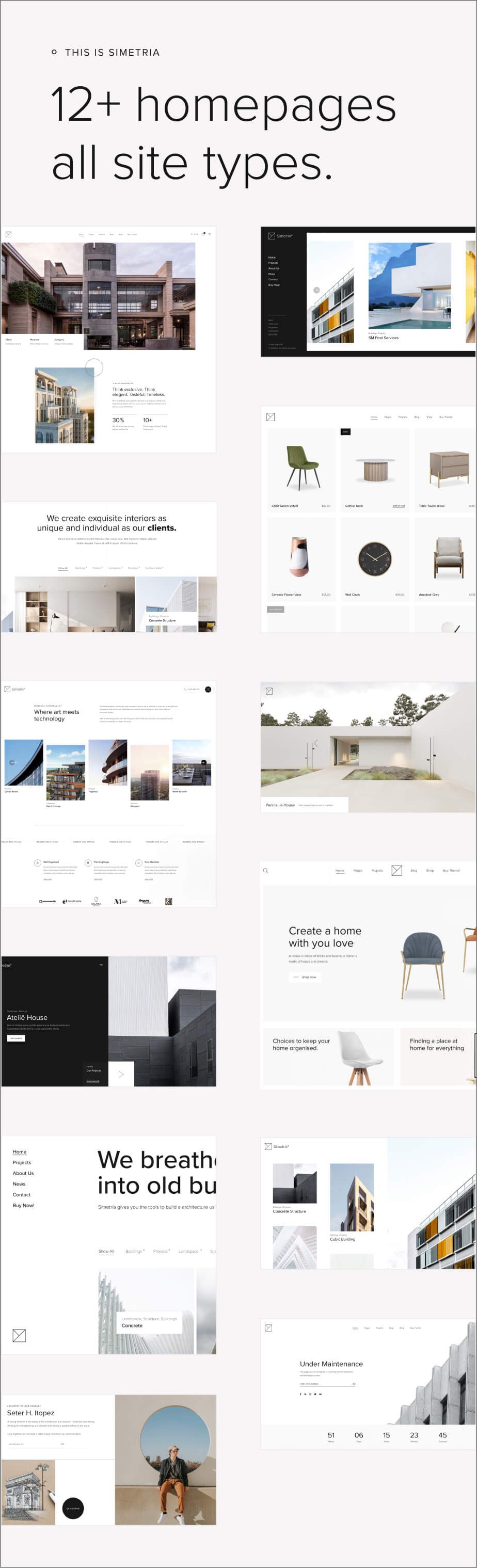 Simetria - Architecture & Interior WordPress Theme - code.market
