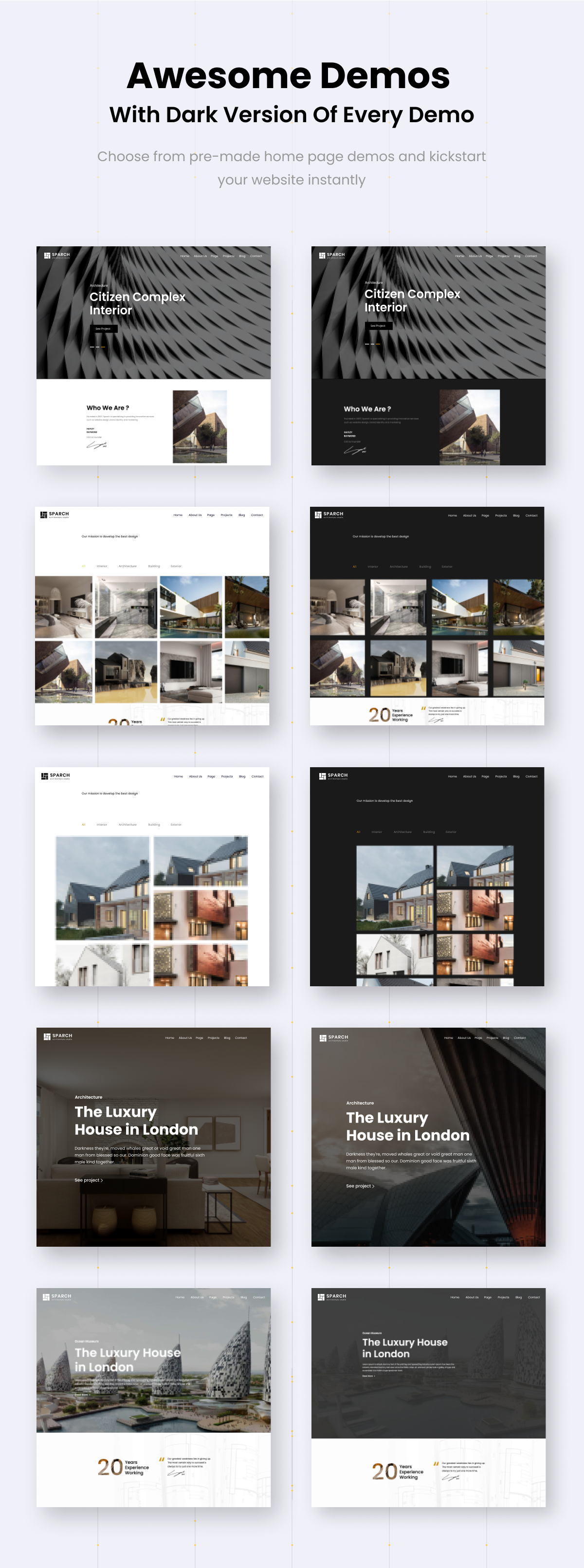 Sparch - Architecture and Interior WordPress Theme - code.market