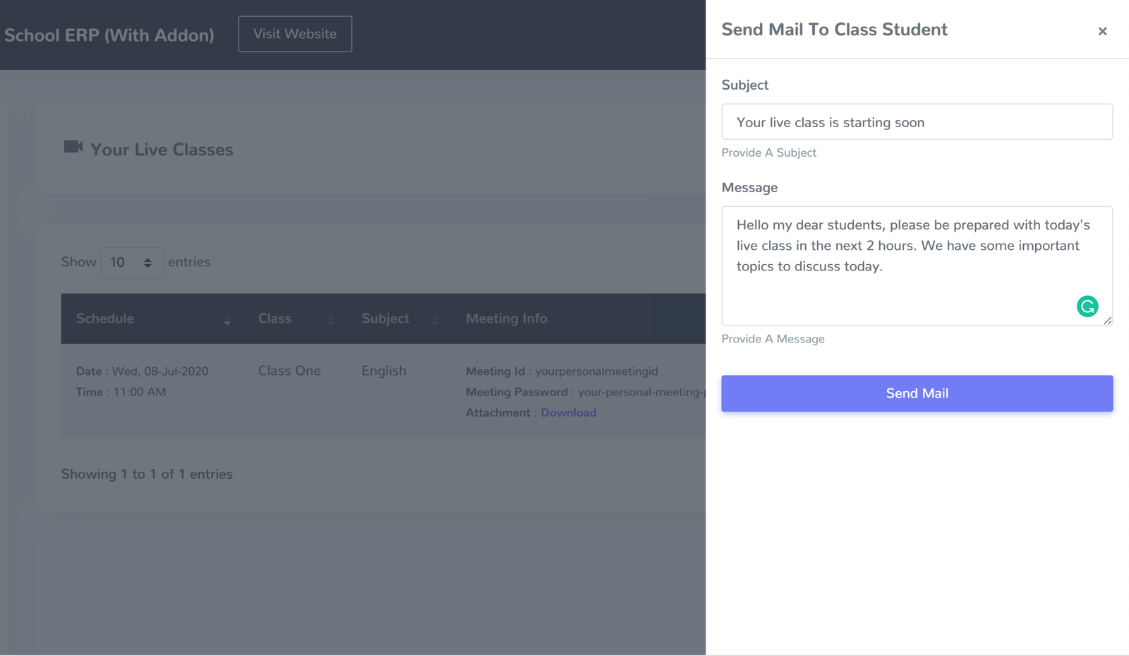 Ekattor Zoom Live Class Addon - code.market