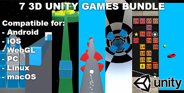7 3D Unity Games Bundle - code.market