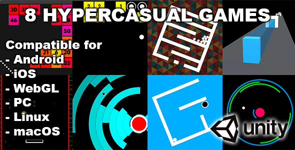 8 Fun Unity Hypercasual Games - code.market