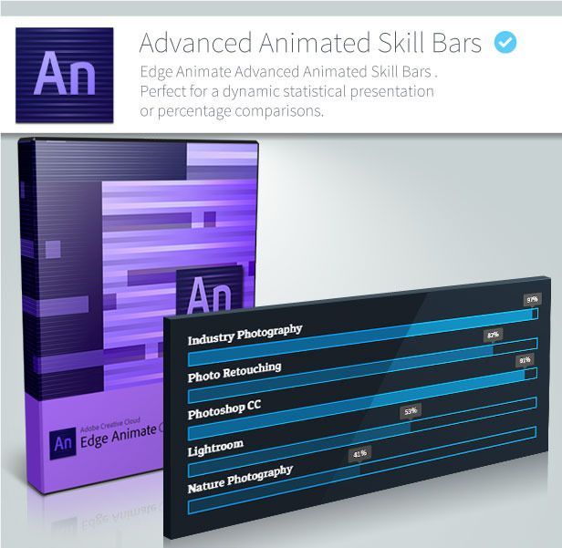 Advanced Animated Skill Bars - Edge Animate - code.market