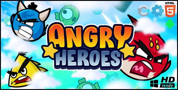Angry Heroes HTML5 Game Construct 2/3 - code.market