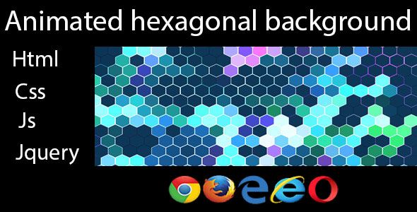 Animated hexagonal background - code.market