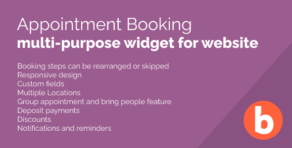 Appointment Booking Widget for WebSite (SAAS) - code.market